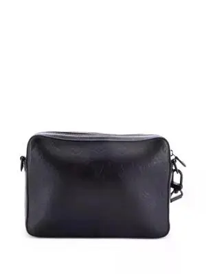 LOUIS VUITTON Duo Messenger Bag Monogram Shadow Leather Cross Body - Black