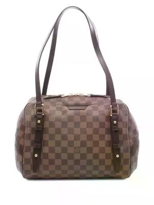 LOUIS VUITTON 2010 Damier Ebene Rivington Gm Shoulder Bag - Brown