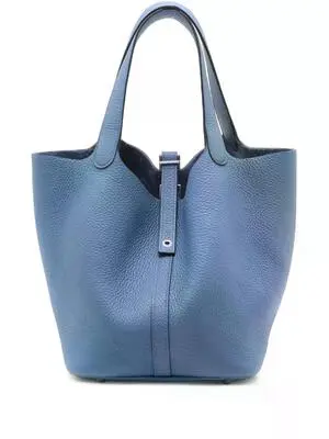 Hermès 2025 Clemence Picotin Lock 22 Handbag - Blue
