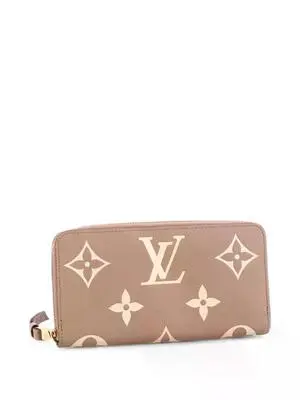 LOUIS VUITTON Zippy Wallet Bicolor Monogram Empreinte Giant Small Wallets