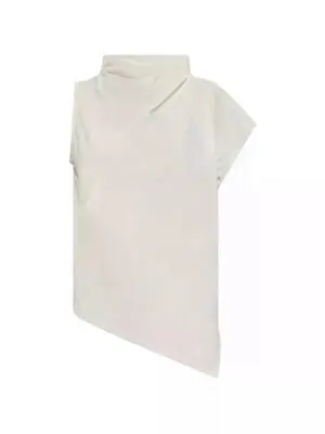 Issey Miyake Asymmetric Shoulder-slit Top