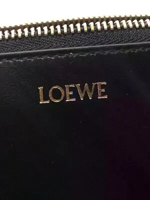 Loewe 2010-2026 Leather Puzzle Fold Pouch Shoulder Bag - Black