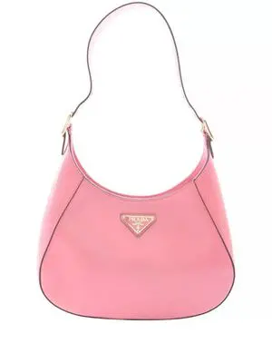 Prada 2013-2026 Brushed Leather Cleo Bag Shoulder Bag - Pink