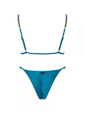 ME FUI Crystal-embellished Triangle Bikini