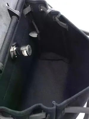 Hermès 2023 Military Toile And Vache Hunter Herbag Zip 31 Satchel - Black