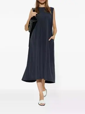 Issey Miyake Drape Pocket-detail Midi Dress