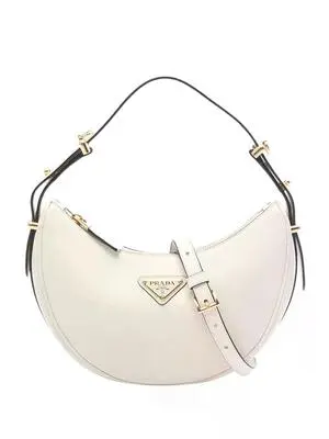 Prada 2013-2026 Soft Calf Arche Satchel - White