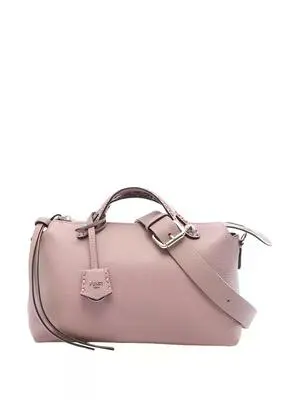 Fendi 2000-2010 Medium Leather Selleria The Way Satchel - Purple