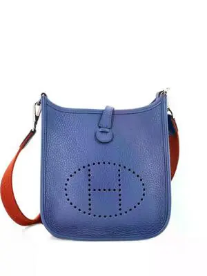 Hermès Evelyne Bag Gen Iii Clemence Tpm Crossbody Bag - Blue