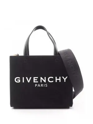 Givenchy 2022-2023 Mini Canvas G Tote Satchel - Black
