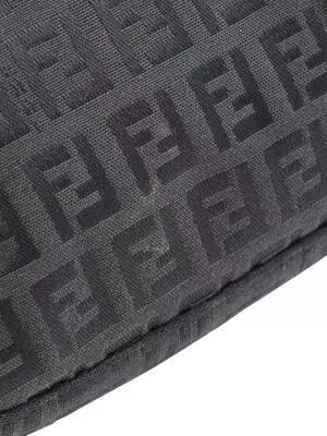 Fendi 2000-2010 Zucchino Canvas Baguette Shoulder Bag