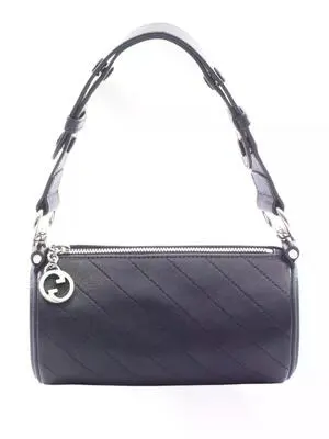 Gucci 2016-2026 Mini Leather Blondie Barrel Shoulder Bag - Black
