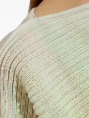 Issey Miyake Pleated Boat-neck Blouse