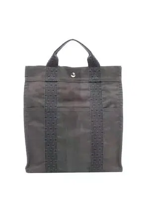 Hermès 20th Century Canvas Herline Mm Backpack - Grey
