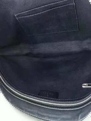 Gucci Web Zip Flat Messenger Gg Coated Canvas Medium Crossbody Bag