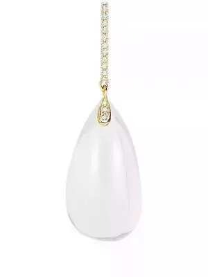 Goshwara Naughty Moon Quartz And Diamond Earrings