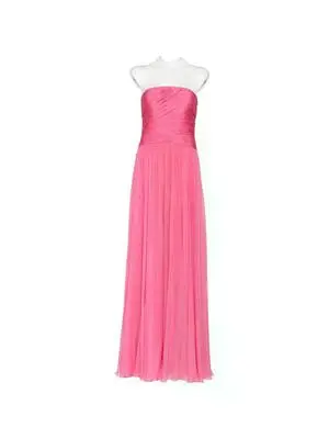 Zuhair Murad Strapless Silk-chiffon Gown - Pink