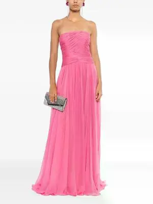 Zuhair Murad Strapless Silk-chiffon Gown