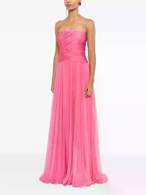 Zuhair Murad Strapless Silk-chiffon Gown