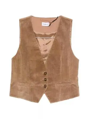 Marella Corduroy Button-up Waistcoat