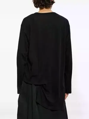 Yohji Yamamoto Asymmetric Long-sleeve T-shirt