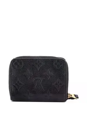 LOUIS VUITTON Zippy Coin Purse Monogram Empreinte Leather Pouch - Black