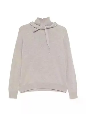 VANISE Tie-neck Cashmere Sweater - Neutrals