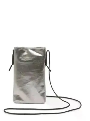 JACK GOMME Likid Light Metallic-effect Phone Bag - Silver
