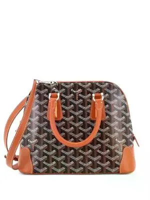 Goyard Vendome Bag Coated Canvas Satchel - Brown