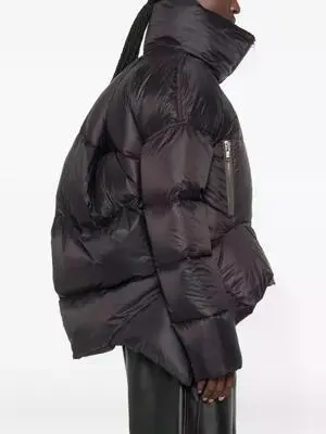 Rick Owens Quilted Funnel-neck Puffer Jacket - Black