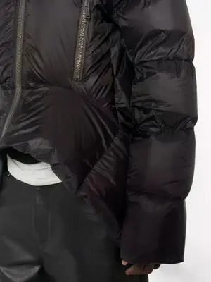 Rick Owens Quilted High-neck Jacket - Black