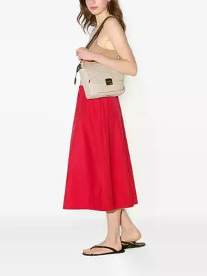 Mz Wallace Medium Crosby Quilted Linen Crossbody Bag - Neutrals