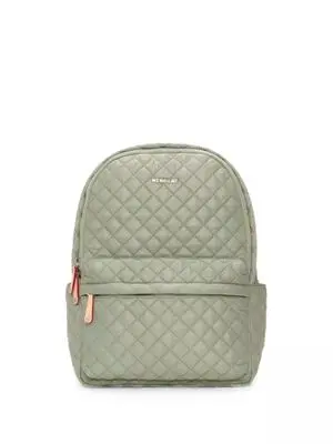 Mz Wallace Metro Quilted Backpack - Green