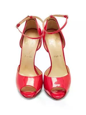 CHRISTIAN LOUBOUTIN Claudia Peep-toe D'orsay Pumps