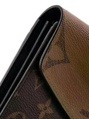 LOUIS VUITTON Sarah Wallet Nm Reverse Monogram Giant And Monogram Canvas Small Wallets - Brown