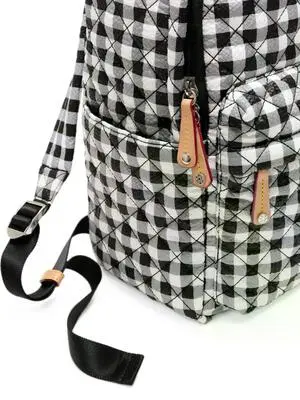 Mz Wallace Metro Deluxe Gingham Quilted Backpack