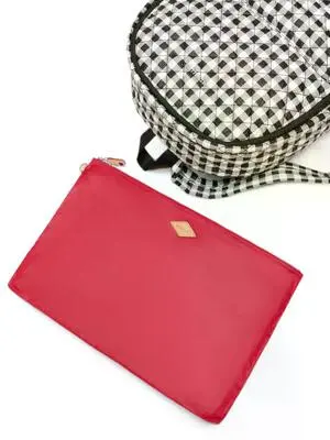 Mz Wallace Metro Deluxe Gingham Quilted Backpack