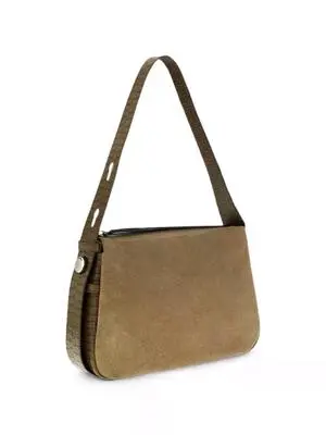 Tory Burch Romy Suede Shoulder Bag - Brown