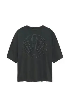 NEW AMSTERDAM SURF ASSOCIATION Logo-embroidered Shell-motif T-shirt