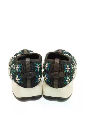 Dior Fusion Crystal-embellished Sneakers - Black