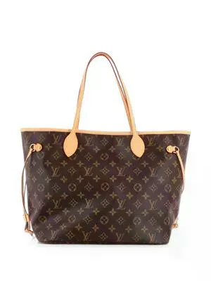 LOUIS VUITTON Neverfull Monogram Canvas Mm Tote Bag - Brown