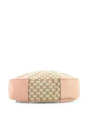 Gucci Bree Gg Canvas With Leather Large Hobo Bag