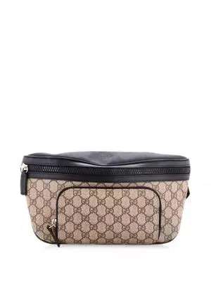 Gucci Eden Waist Bag Gg Coated Canvas Large Belt Bag - Brown