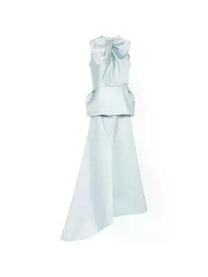 ISABEL SANCHIS Peplum Fishtail Dress Set - Blue