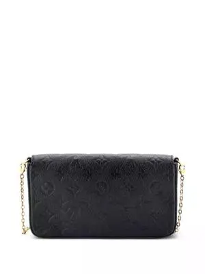 LOUIS VUITTON Monogram Empreinte Leather Felicie Pochette Crossbody Bag - Black