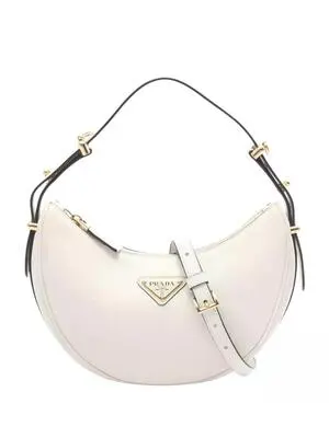 Prada 2013-2026 Soft Calf Arche Satchel - White