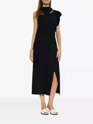 Issey Miyake Cut-out Side-slit Midi Dress