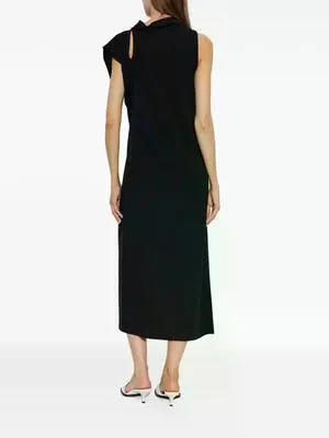 Issey Miyake Cut-out Side-slit Midi Dress