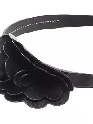 Miu Miu 2010-2026 Leather Flower Bucket Bag Satchel - Black