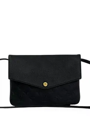 LOUIS VUITTON Monogram Empreinte Twice Crossbody Bag - Black